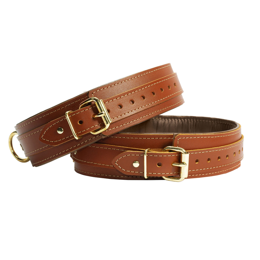 Finn Luxury Bondage Thigh Cuffs - Oddo Leather