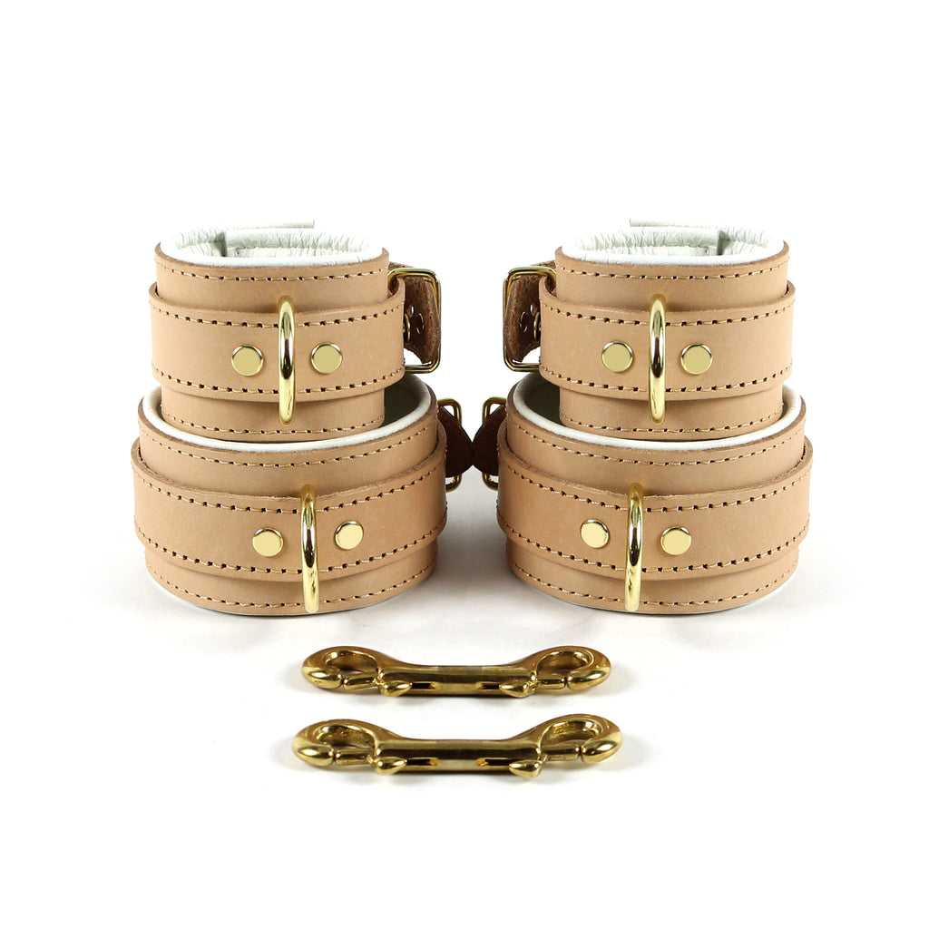 Galen Luxury Padded Leather Medical Play Cuff Set | ODDO Leather - Oddo ...