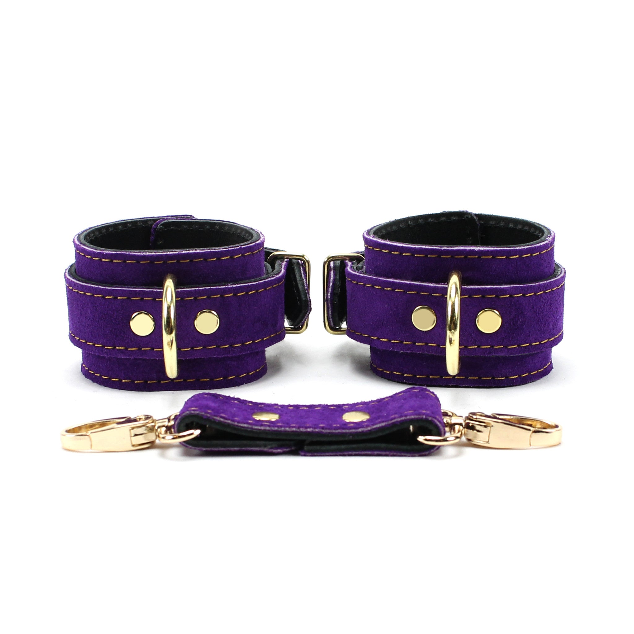 Athena Luxury Suede BDSM Cuffs Special Edition 2-Inch | ODDO Leather ...
